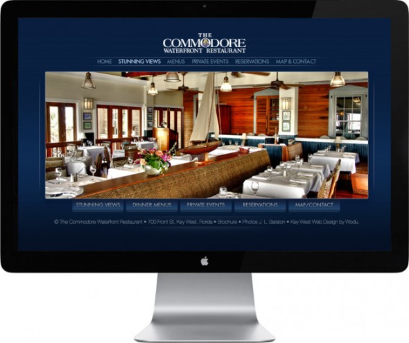 The Commodore Restaurant Web Design | Key West Web Design